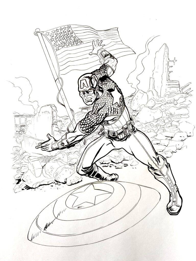 How to Draw Captain America: Just Another Kid From Brooklyn - Abirpothi