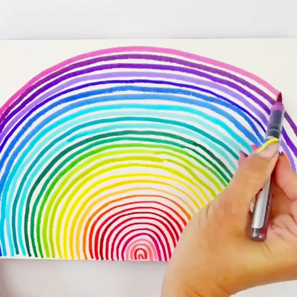 how to color a rainbow