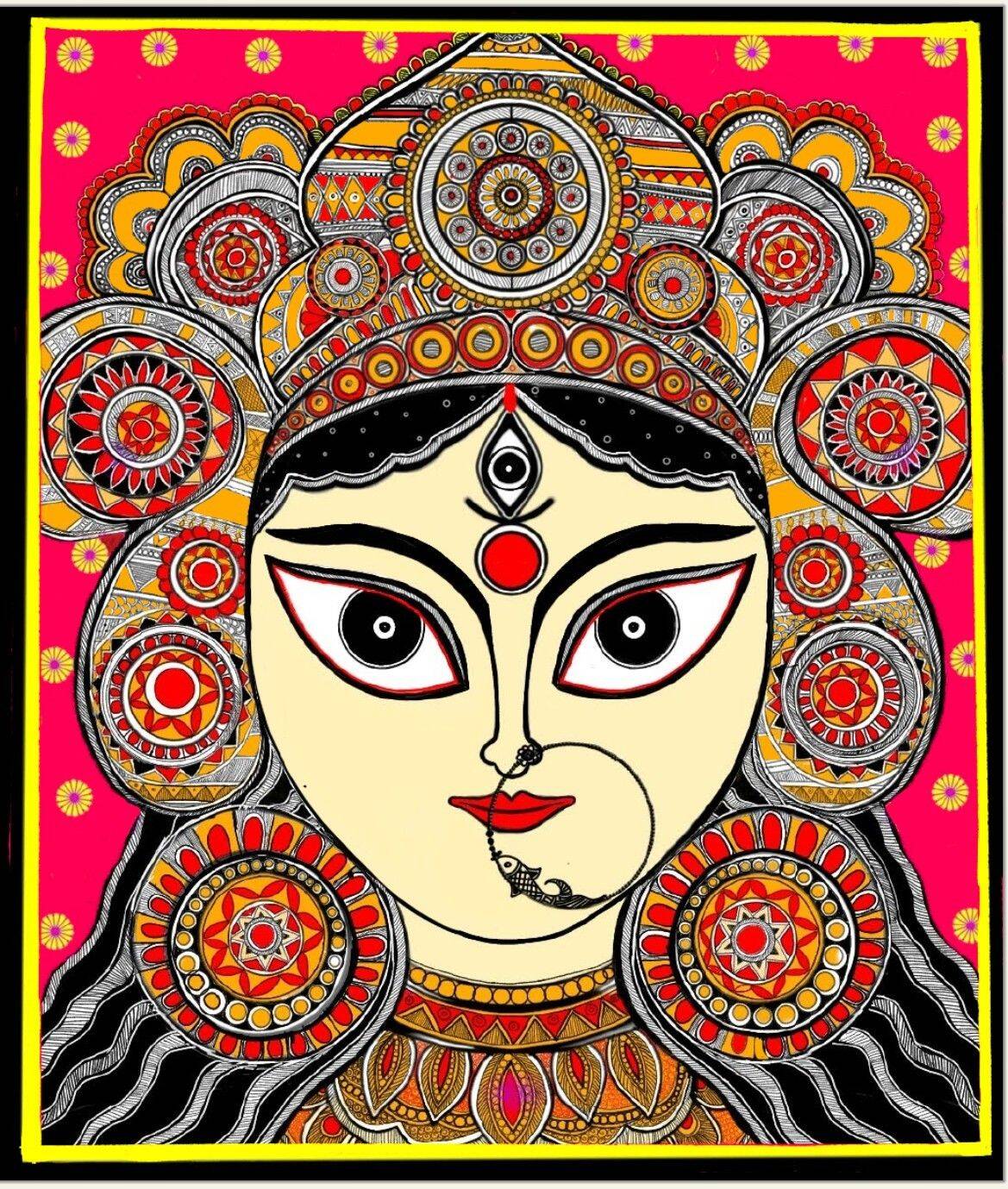 Maa Durga Paintings And Its Significance - Abirpothi