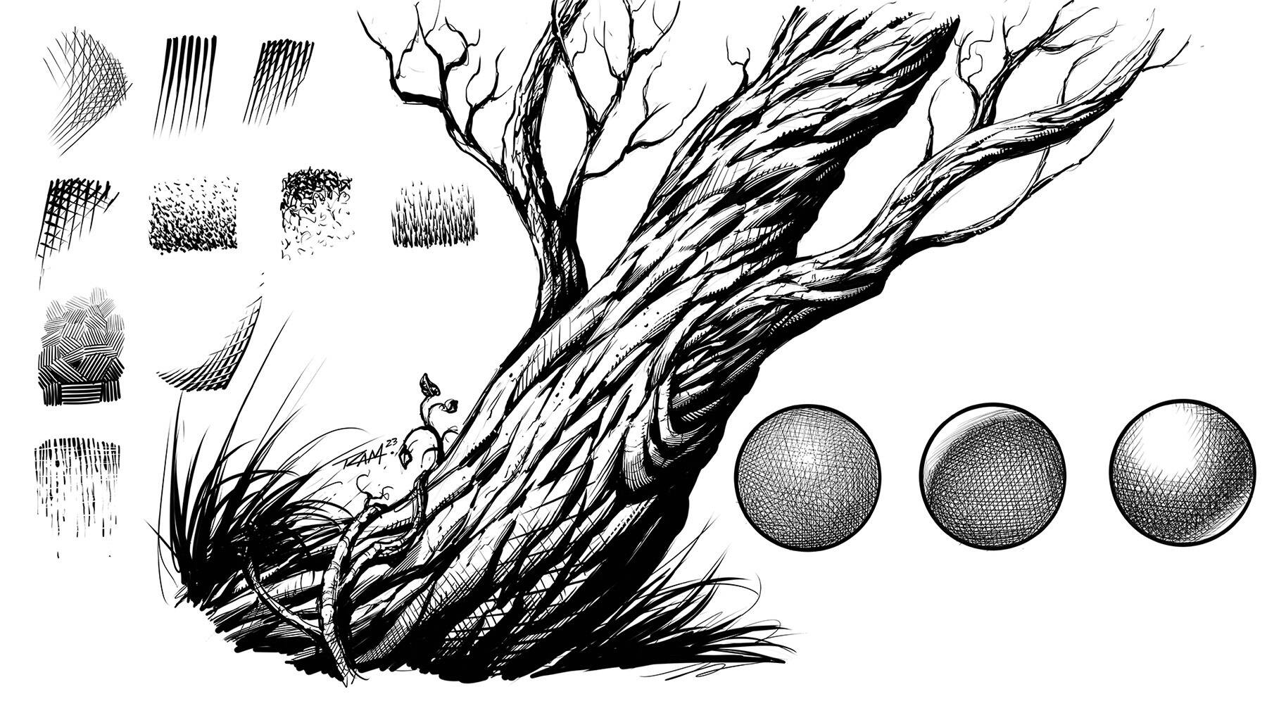 Visual Arts 101: Hatching Drawing Techniques By Abirpothi